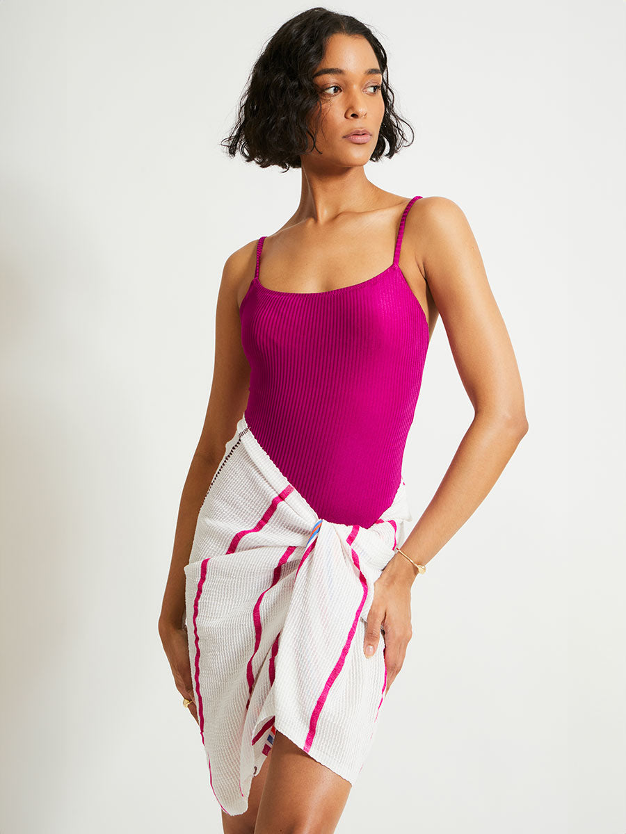 lemlem Women's ELENE One Piece in Beri Magenta